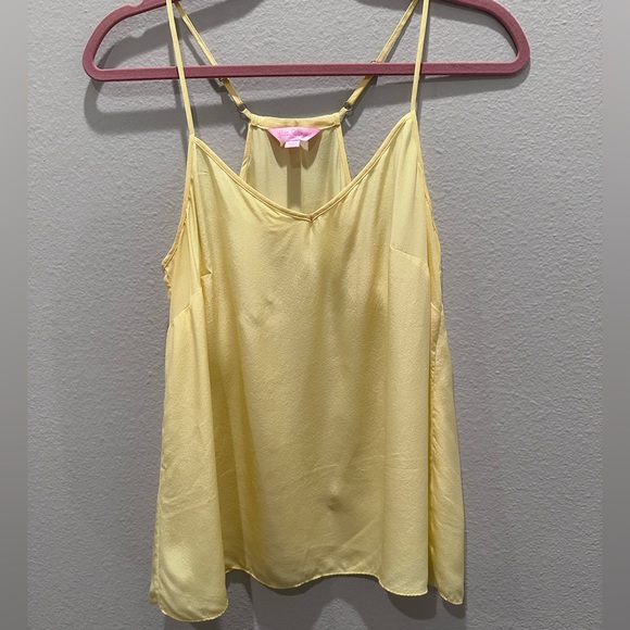 Lilly Pulitzer | Tops | Lilly Pulitzer Yellow Silk Top | Poshmark